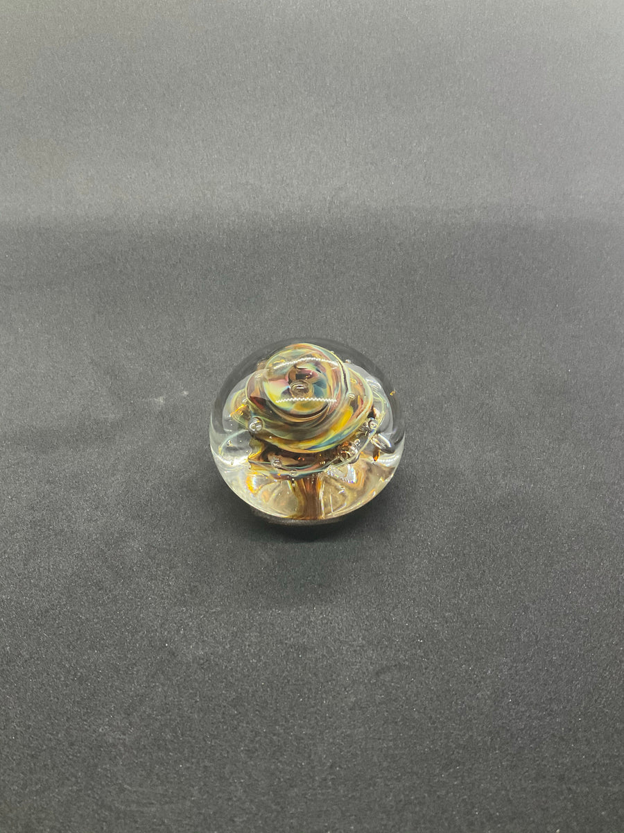 Amber Paperweight – Atlanta Glassblowing