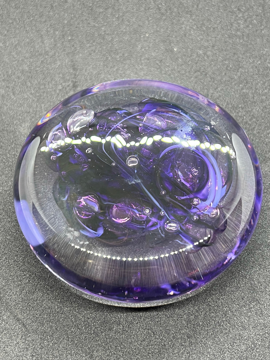 Flat Purple Paperweight – Atlanta Glassblowing